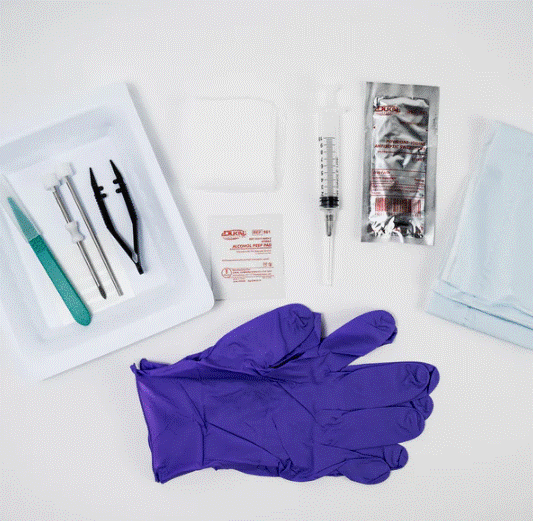 3.5mm Stainless Steel Trocar, Wrapped Kit , with Antiseptic, Large Glo – MDSupplies