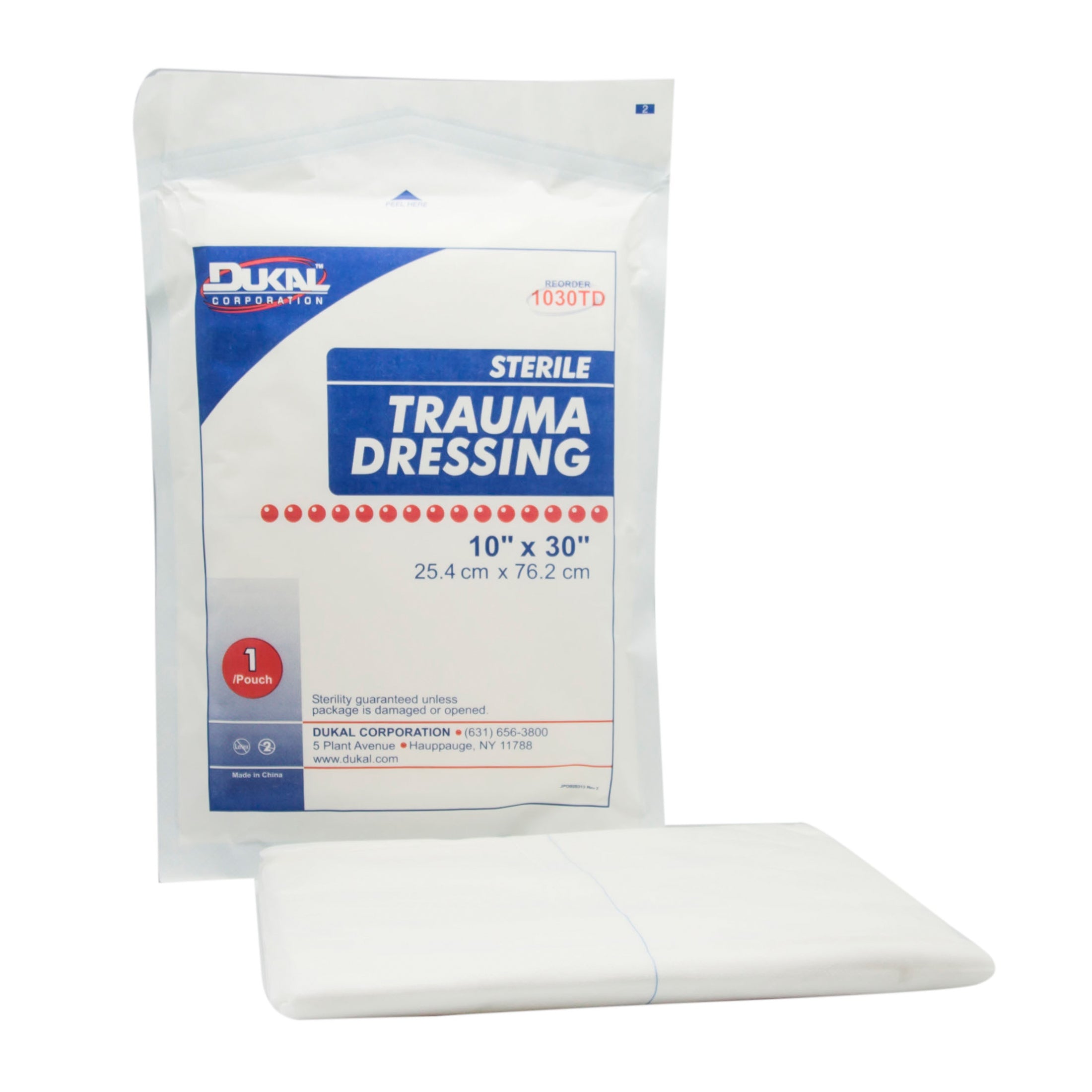Dukal Trauma Dressing, Sterile, 10 W x 30 L (Pack of 25) -1030TD ...