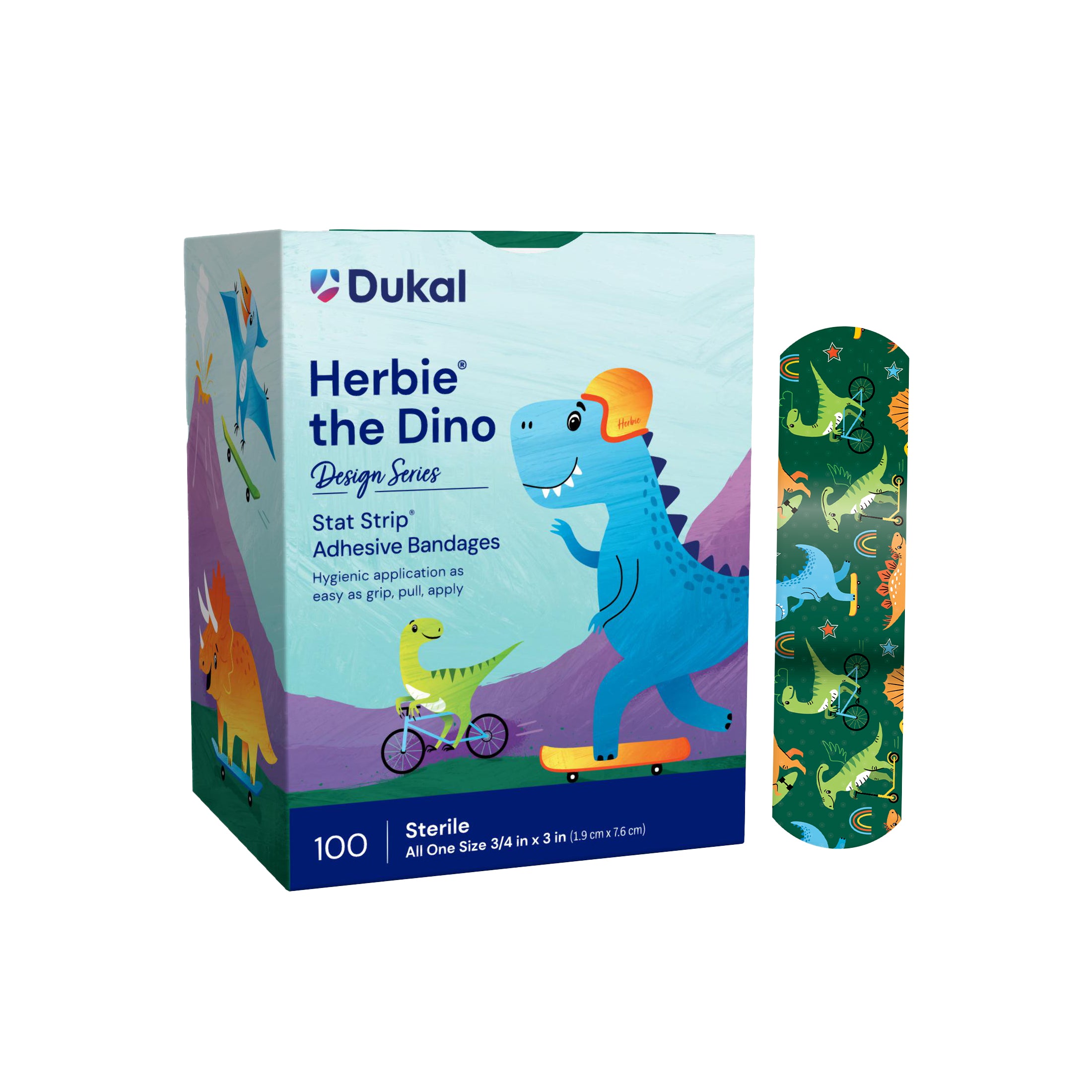 American White Cross Designer Adhesive Bandages, Sterile, Herbie the ...
