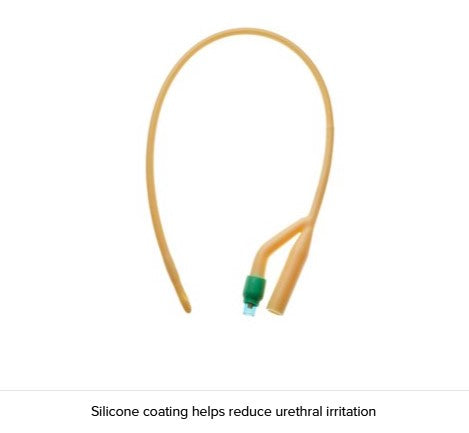 Foley Catheter, 20FR 2-Way Silicone Coated Latex, 5cc Balloon (AS41020 ...