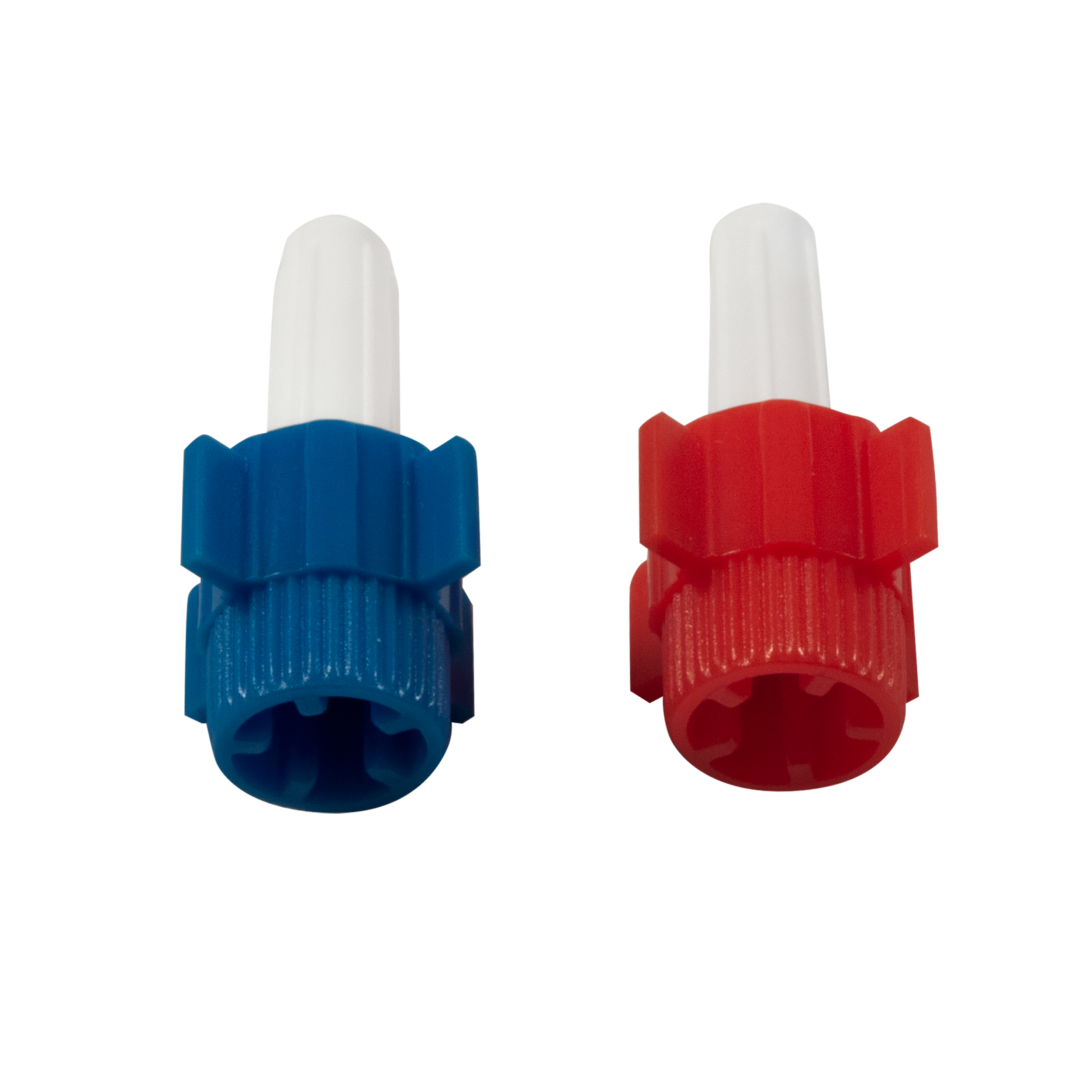 Dead End Caps Luer Lock, Red/Blue, Case (7057) – MDSupplies
